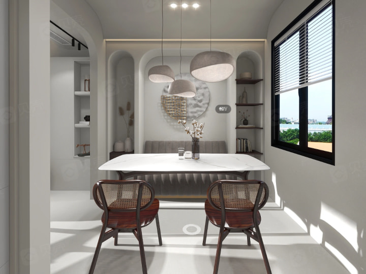 暖色系现代简约风，可以这样设计